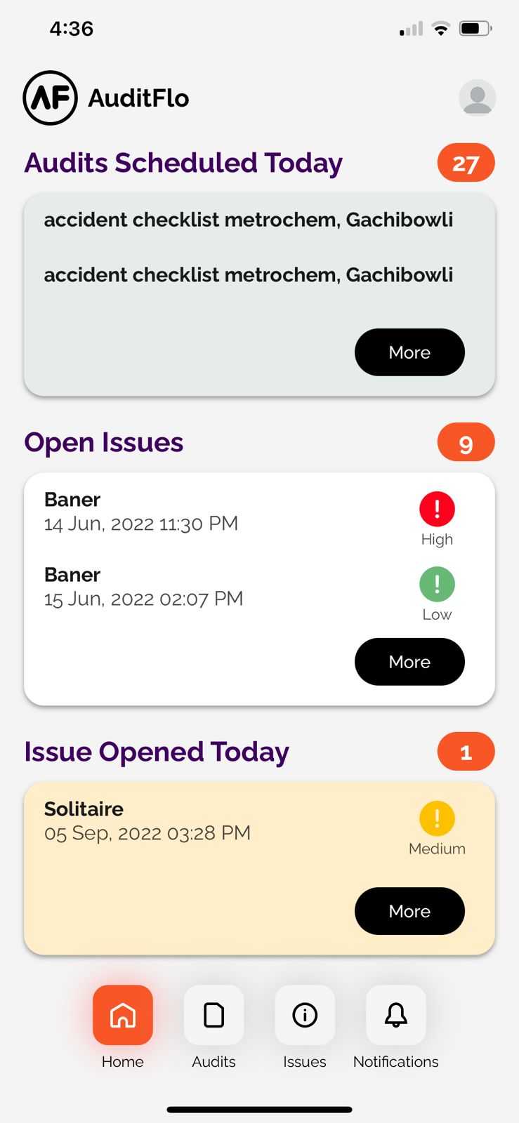 Auditflo Mobile app for iOS and Android Devices in 2025
